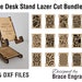 Phone Desk Stand Laser Cut SVG | Cell Phone Desk Stand SVG Bundle ...