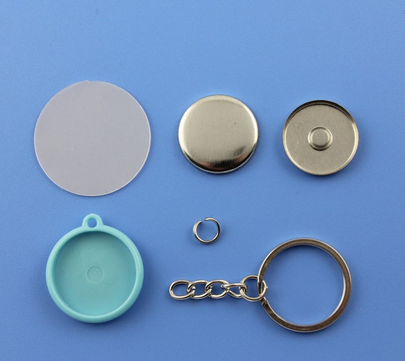 DIY Keychain Making Supplies | 25mm or 32mm Custom Kits for ...