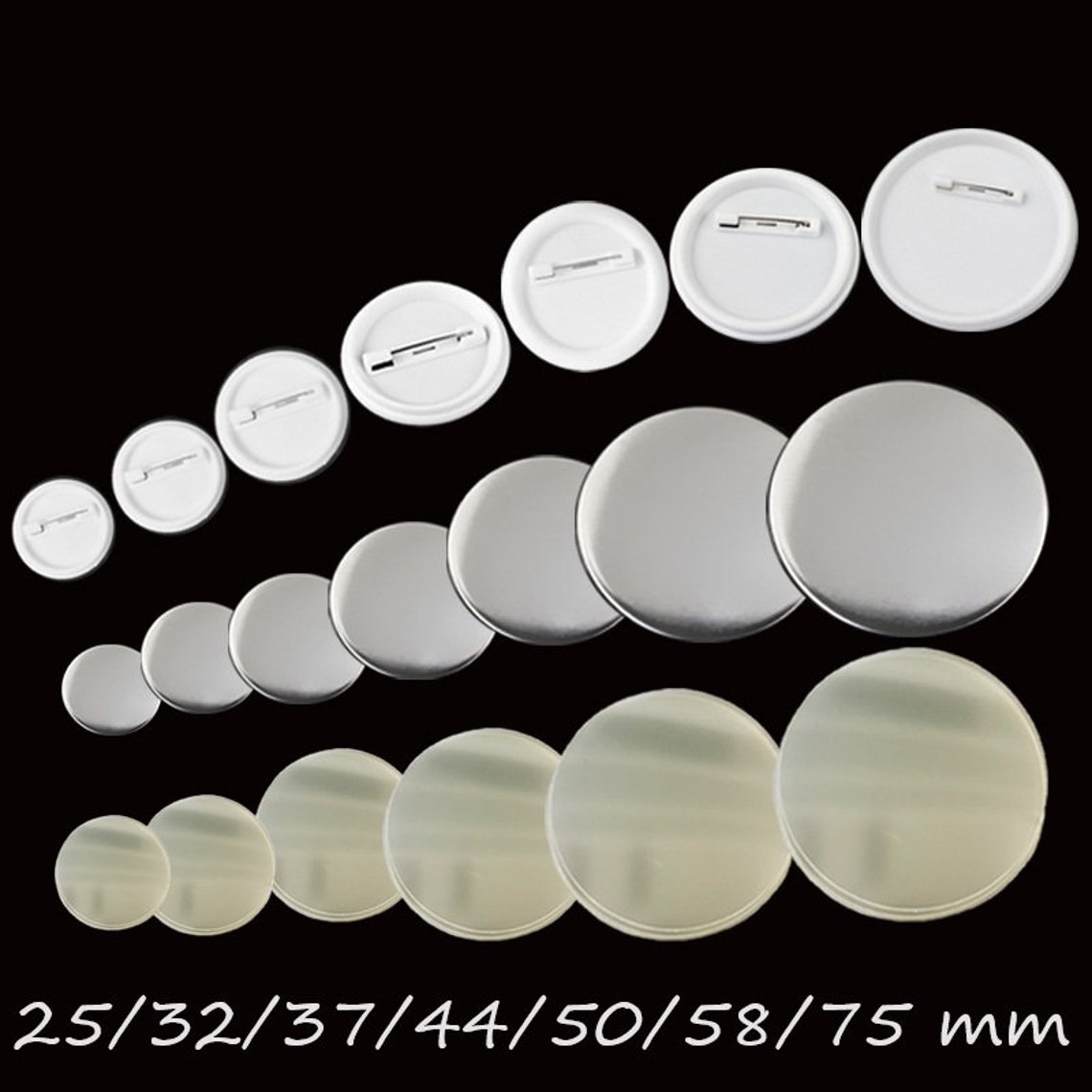 Custom Spring Pin Badge Making Kits | 25mm, 32mm, 37mm, 44mm, 50mm ...