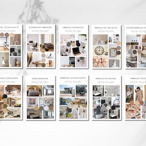 Mood Board Template. 10 Editable Mood Boards Fully Customisable to Suit ...