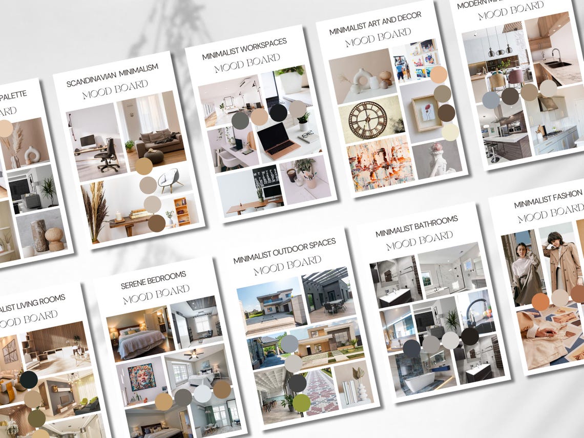 Mood Board Template. 10 Editable Mood Boards Fully Customisable to Suit ...