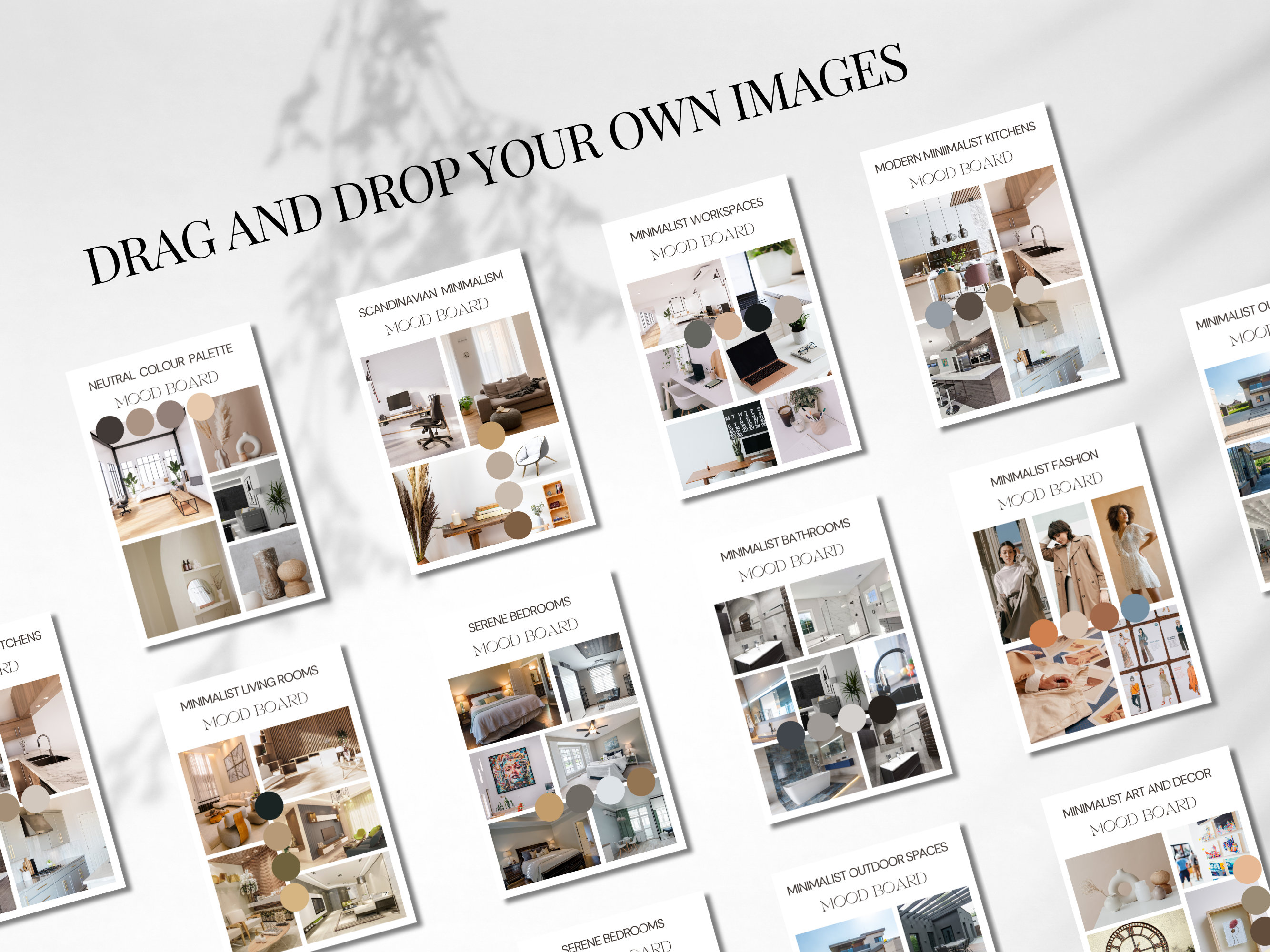 Mood Board Template. 10 Editable Mood Boards Fully Customisable to Suit ...