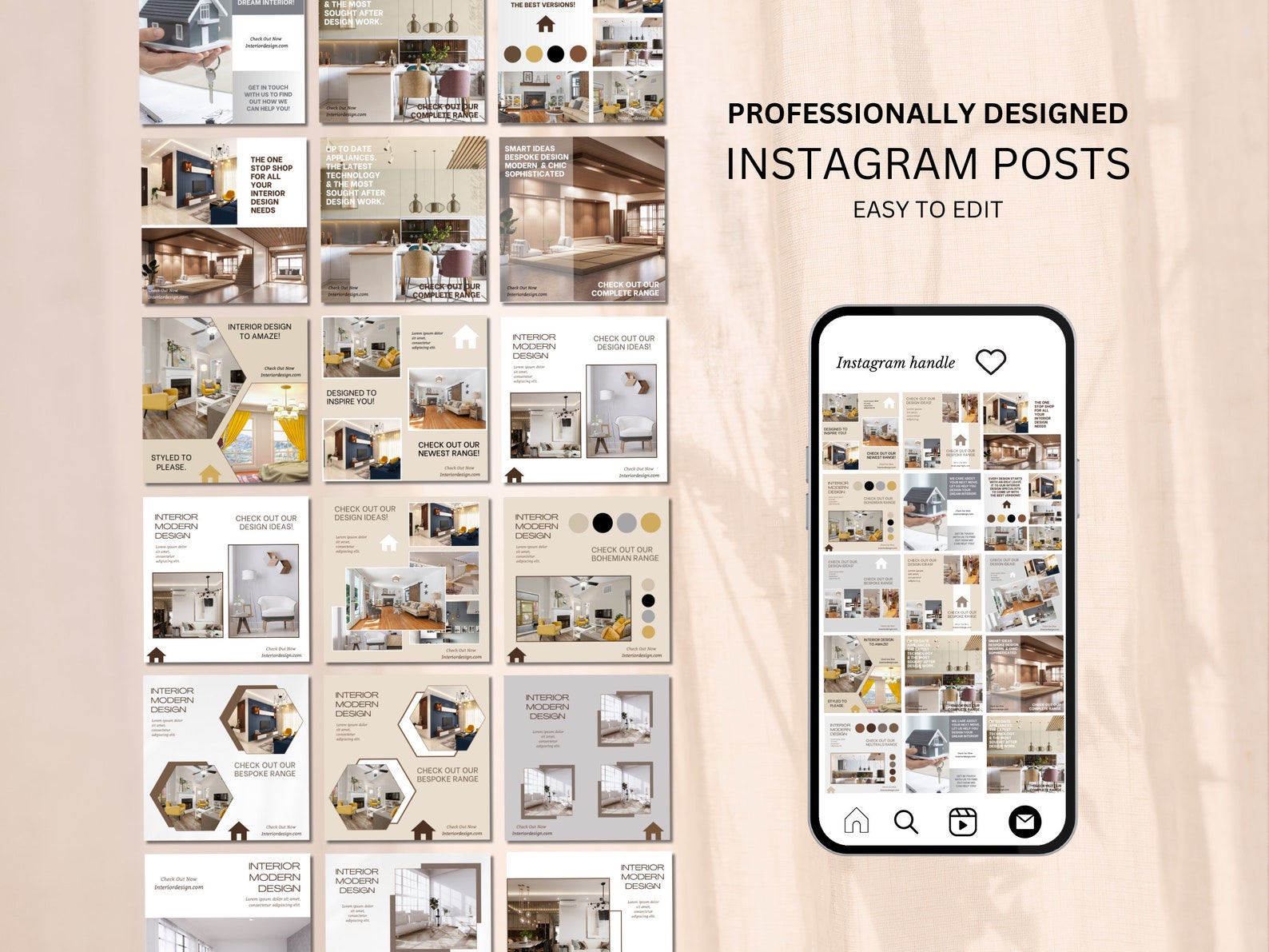 Instagram Posts, 25 Instagram Posts, Social Media, Instagram Template ...