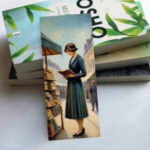 1920's Bookmarks, Bookmarks, Set of 5 Bookmarks, Women Bookmarks, Books ...