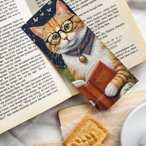 Bookmark, Cat Bookmark, Paper Bookmark, Cat, Artwork Bookmark, Bookmark ...
