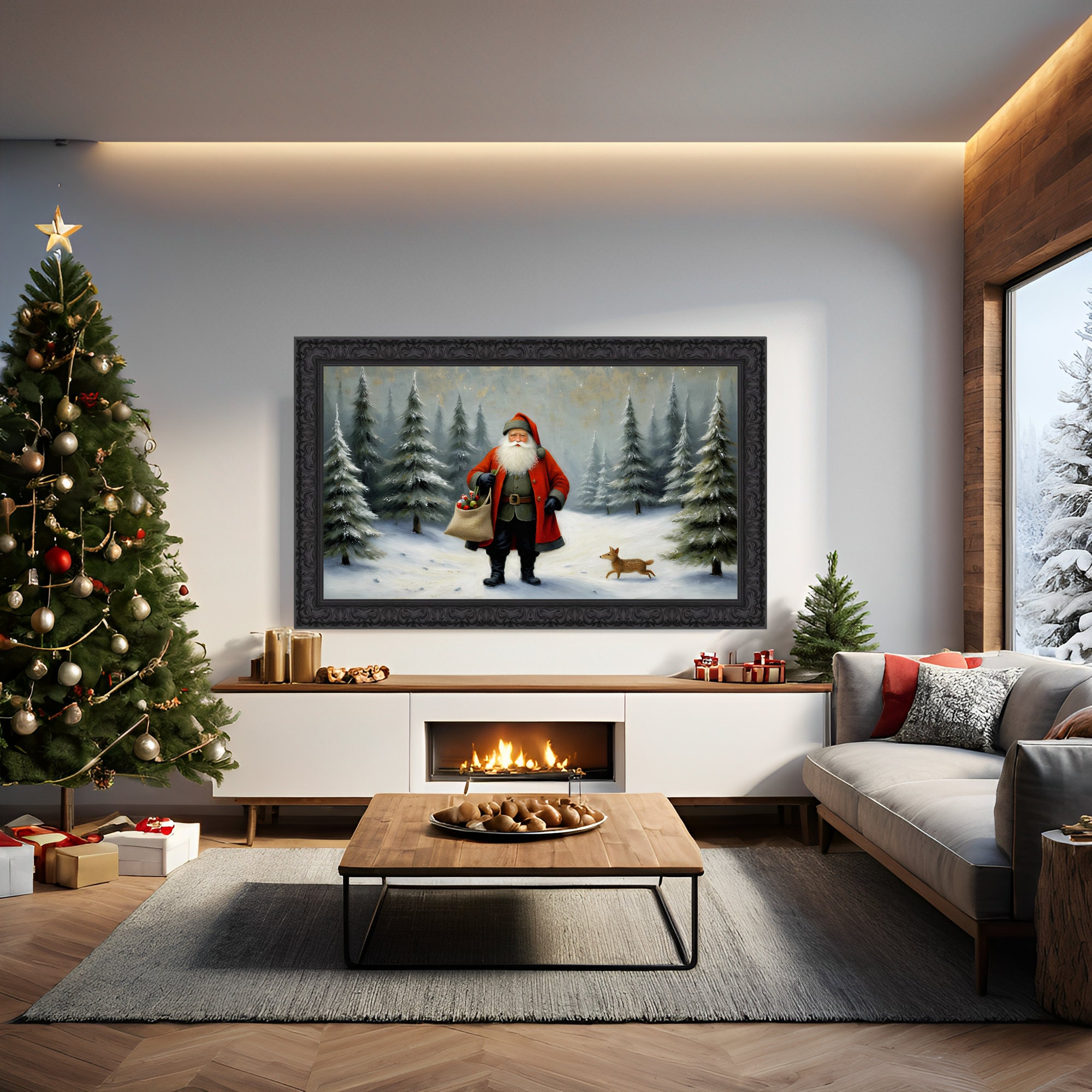 Samsung Frame TV Christmas Art, Frame TV Christmas Art, Christmas Art ...