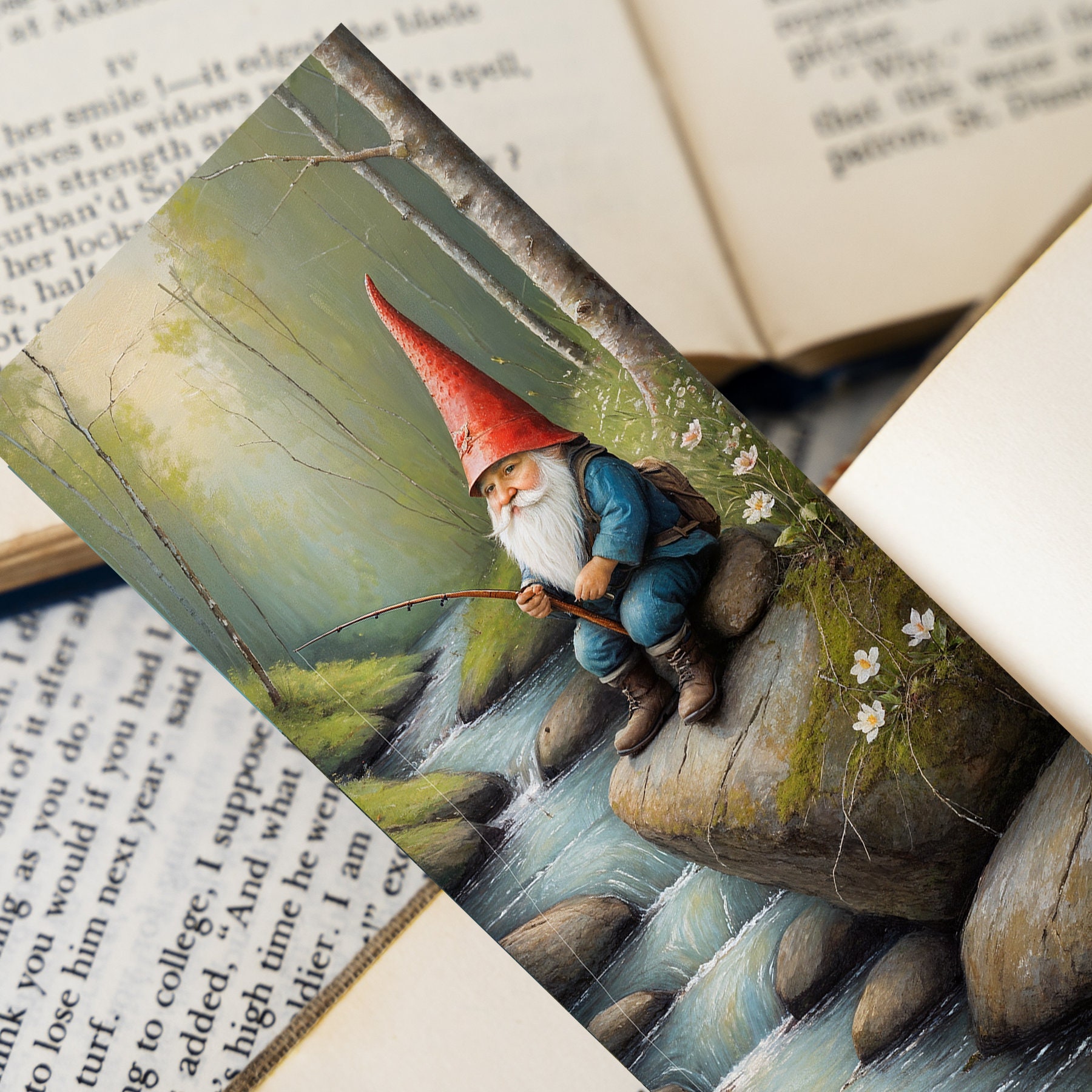Gnome Bookmarks, Bookmarks, Set of 5 Bookmarks, Gnomes, Gnome Art ...