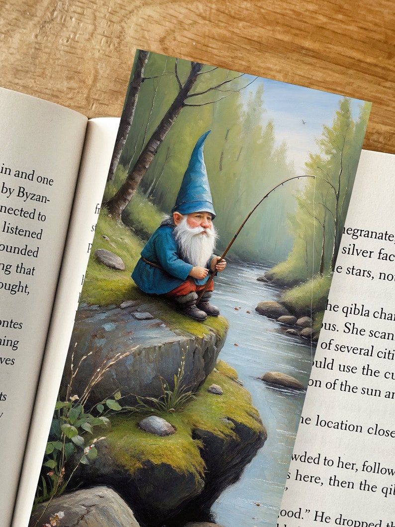 Gnome Bookmarks, Bookmarks, Set of 5 Bookmarks, Gnomes, Gnome Art ...