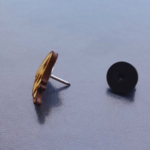 Wooden Lapel Pin | Fast Food-themed Backpack Pin | Laser Engraved Gift ...