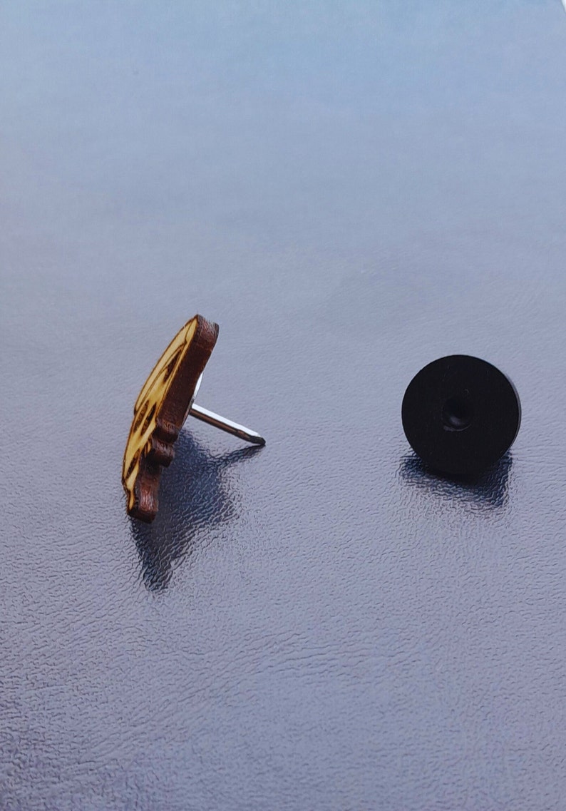 Wooden Lapel Pin | Fast Food-themed Backpack Pin | Laser Engraved Gift ...