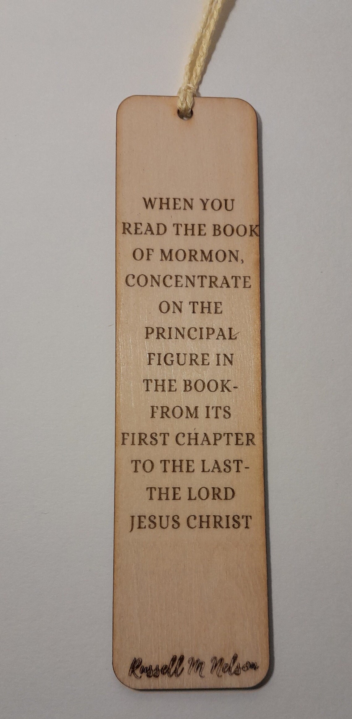 Wooden Bookmark | Book of Mormon Scripture Study | LDS Come Follow Me ...
