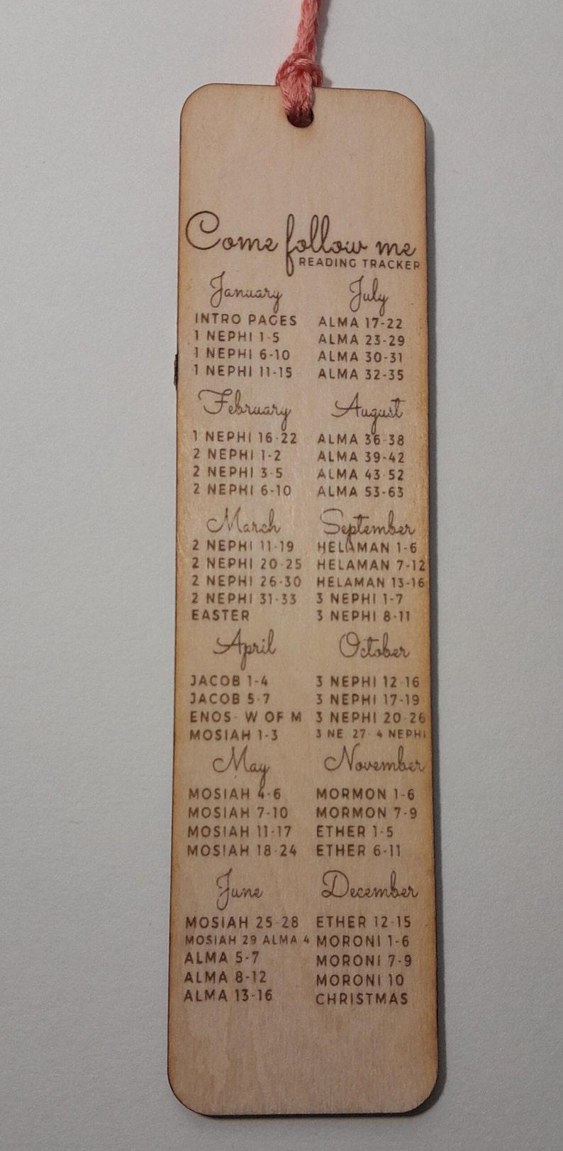 Wooden Bookmark | Book of Mormon Scripture Study | LDS Come Follow Me ...