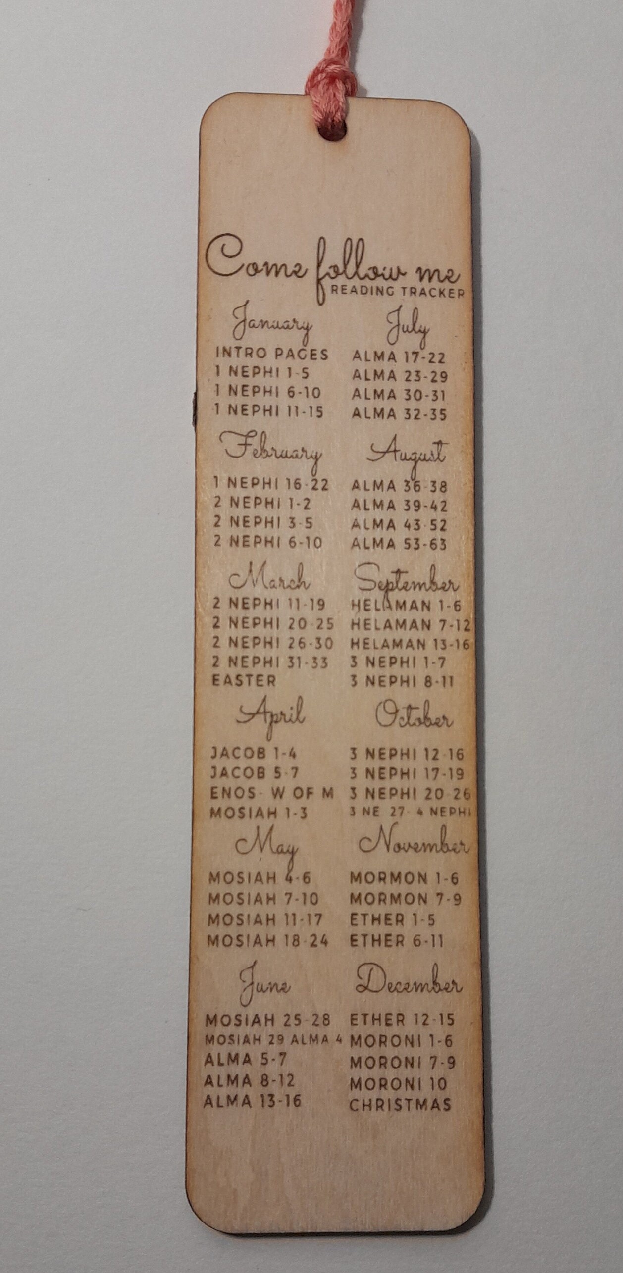 Wooden Bookmark | Book of Mormon Scripture Study | LDS Come Follow Me ...