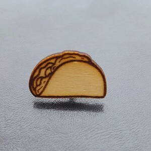 Wooden Lapel Pin | Fast Food-themed Backpack Pin | Laser Engraved Gift ...