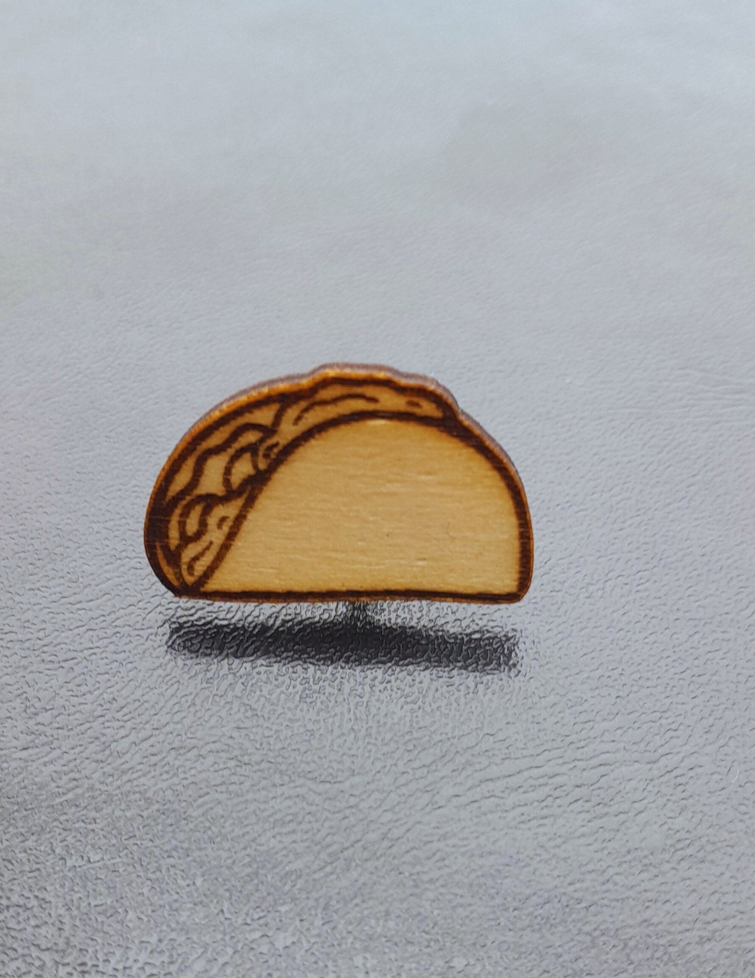 Wooden Lapel Pin | Fast Food-themed Backpack Pin | Laser Engraved Gift ...