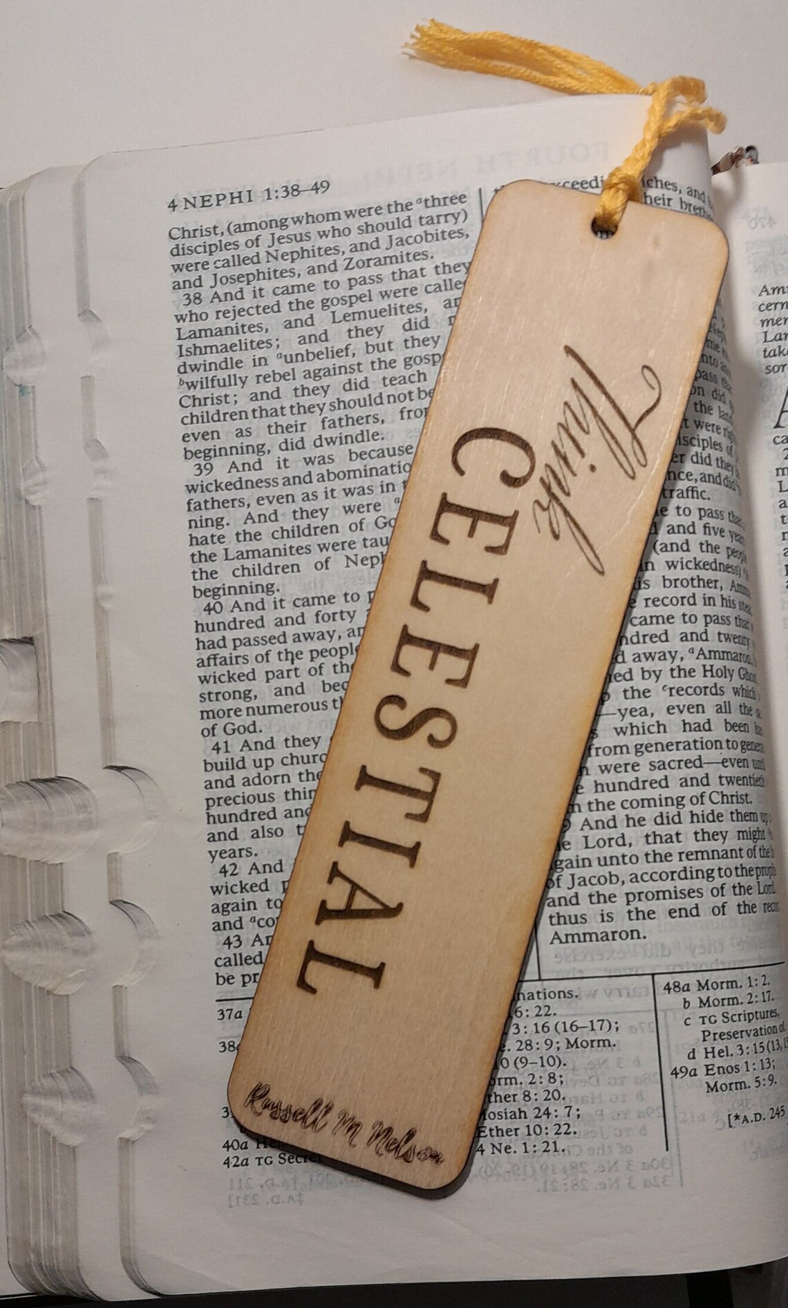 Wooden Bookmark | Book of Mormon Scripture Study | LDS Come Follow Me ...