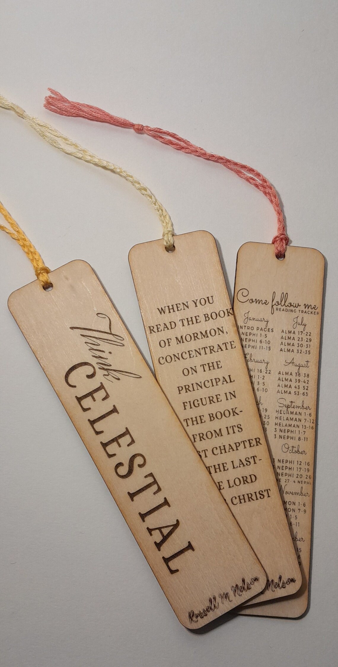 Wooden Bookmark | Book of Mormon Scripture Study | LDS Come Follow Me ...
