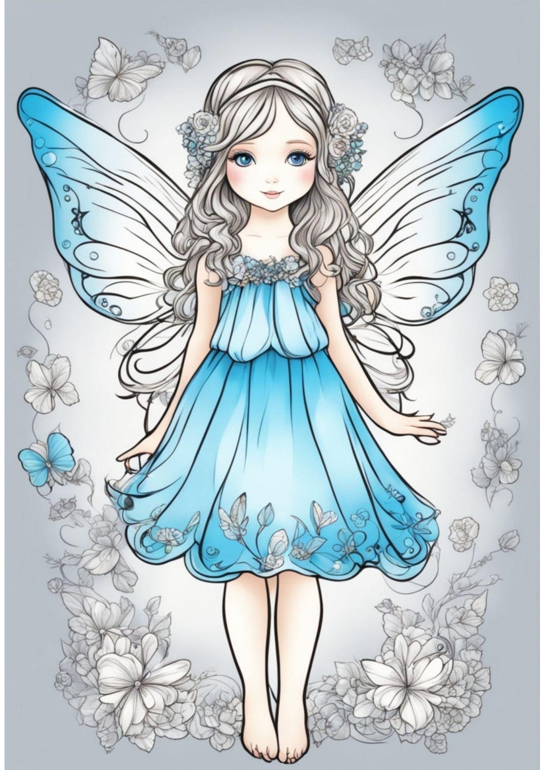Fairy Coloring Book for Kids, Printable Activity (digital Download) - Etsy