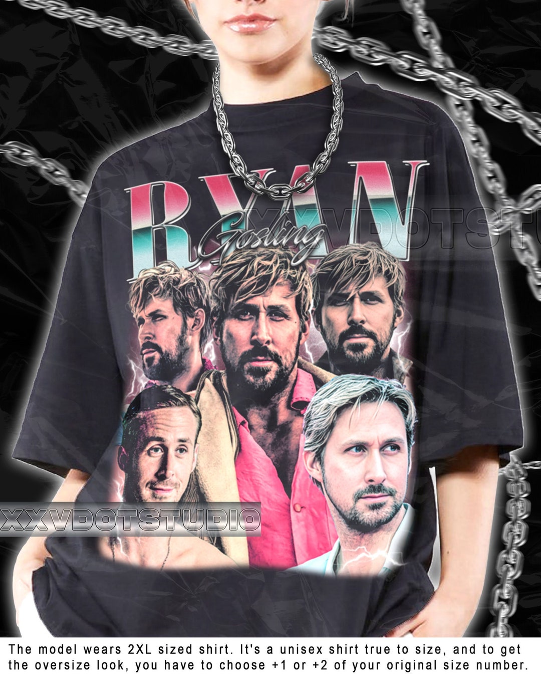 LIMITED Ryan Gosling Shirt Vintage T-shirt 90s Ryan Gosling Fans Shirt ...