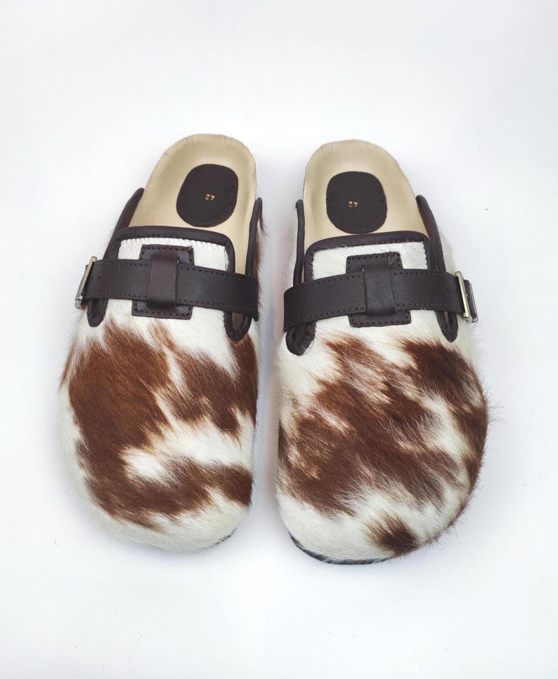 Handcrafted Cowhide Clogs: Men's Soft Insole Indoor/outdoor Slippers ...