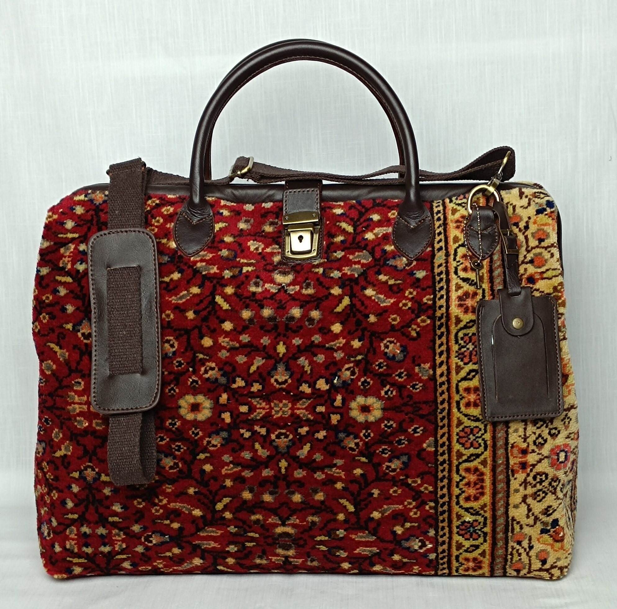 Vintage Carpet Weekender Bag, Weekender Bag,western Bag,,travel Kilim ...