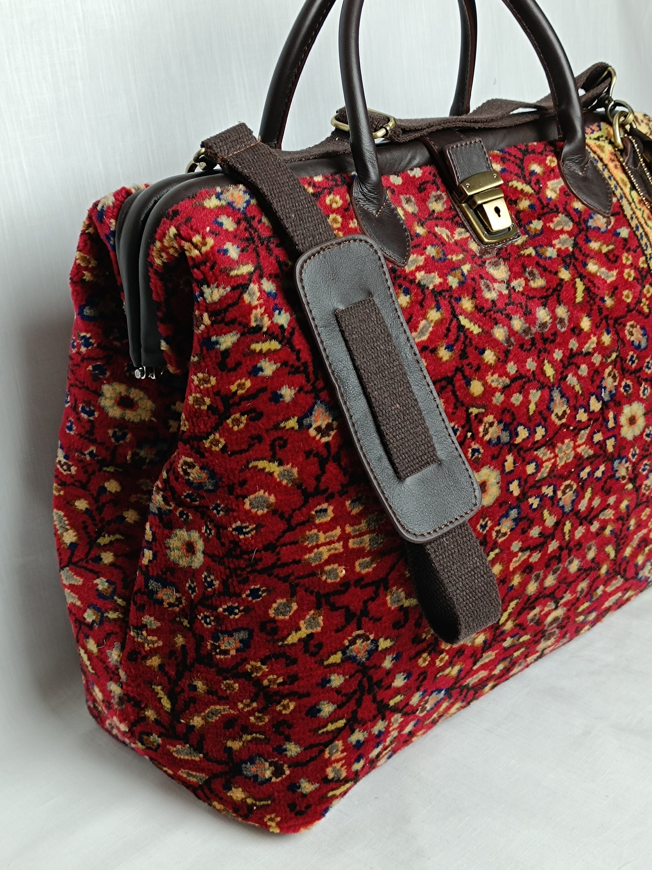 Vintage Carpet Weekender Bag, Weekender Bag,western Bag,,travel Kilim ...