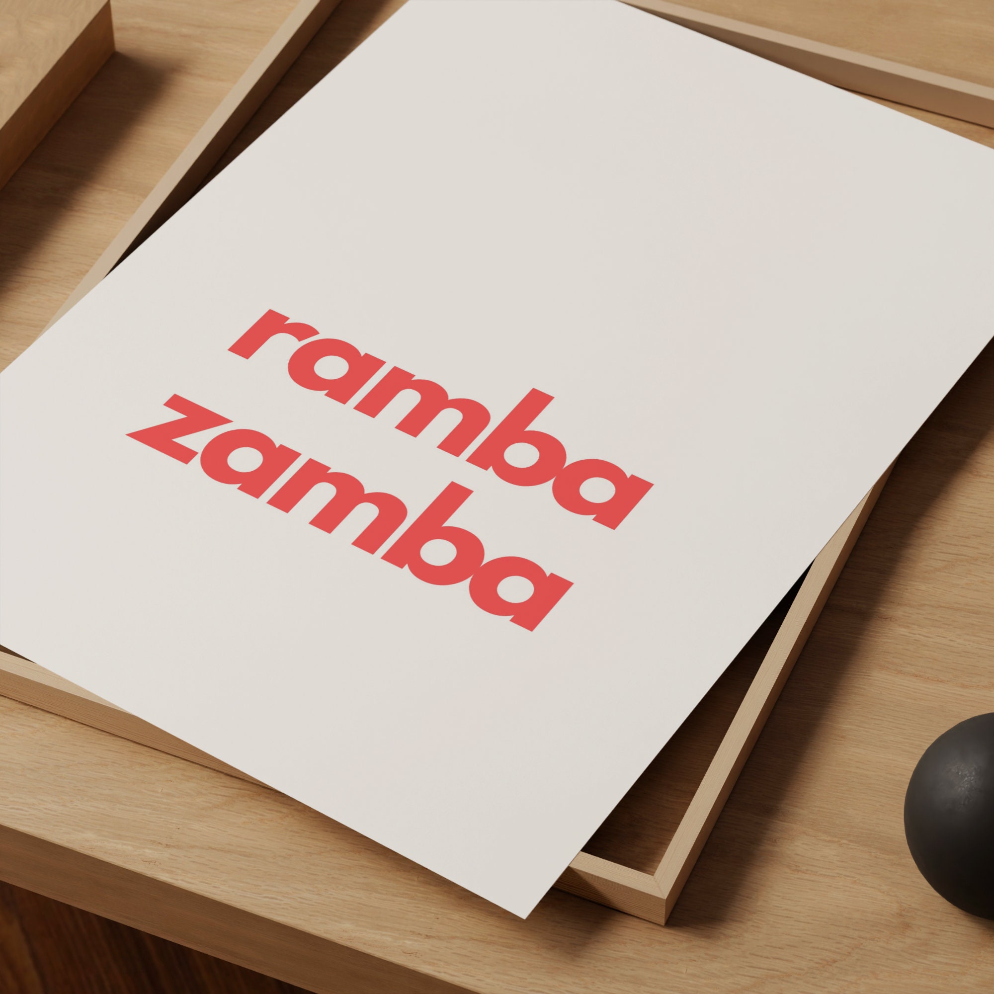 Poster ramba Zamba, Saying, Children's Room, Office, Learning ...