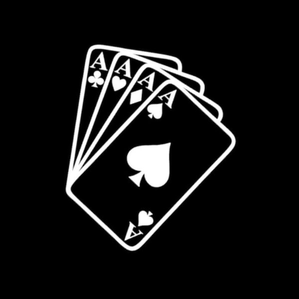 Ace of Spades Card Decal - Etsy