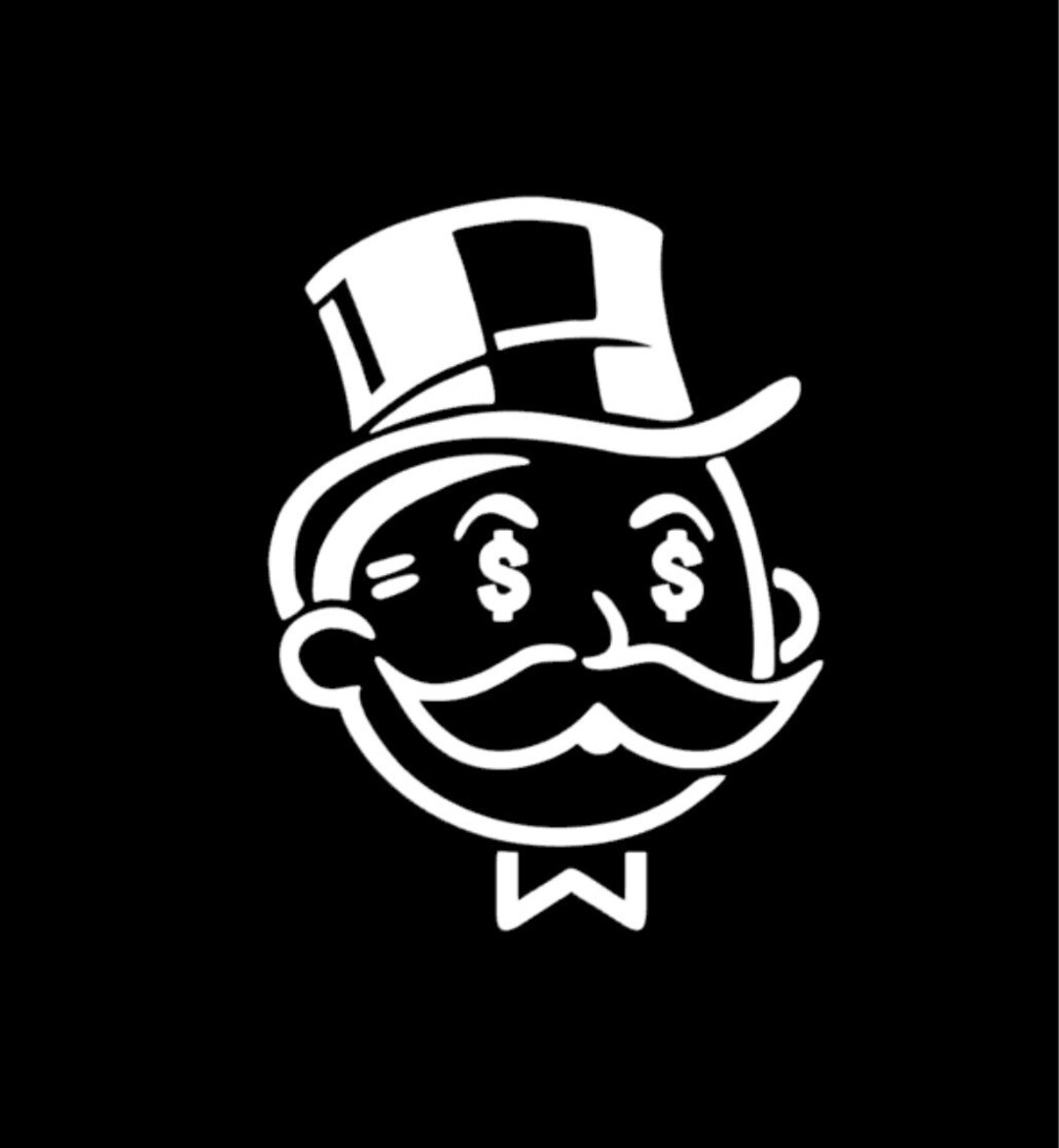 Monopoly Man Decal /truck Decal/car Decal/squatted Truck Decal - Etsy