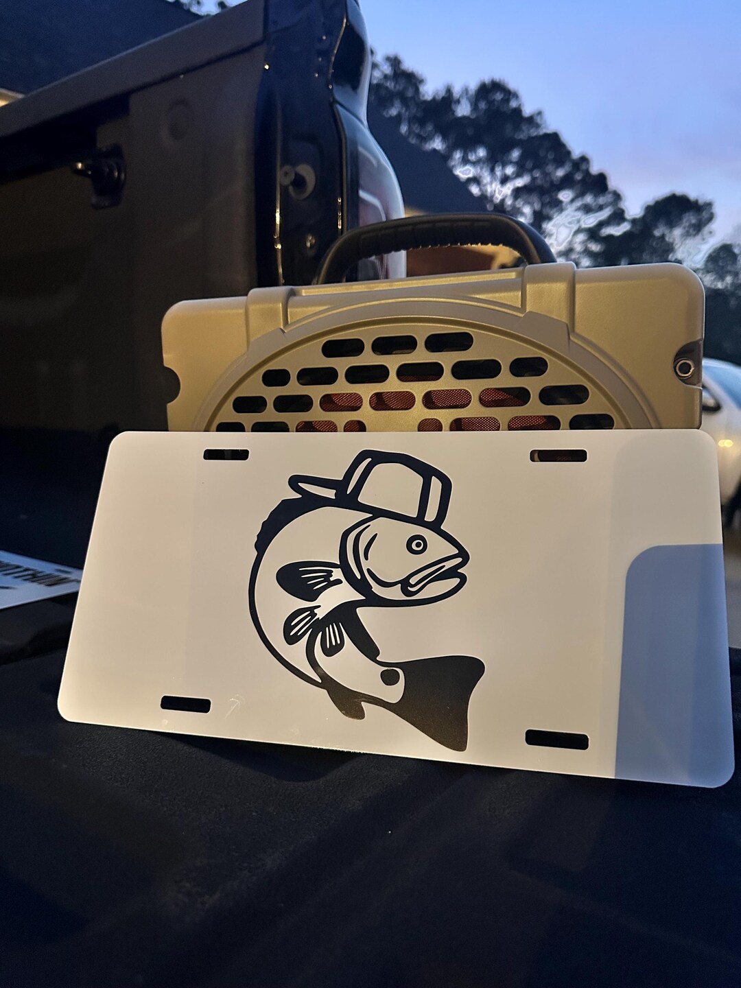 Bass With Hat License Plate Truck License Plate/decals - Etsy