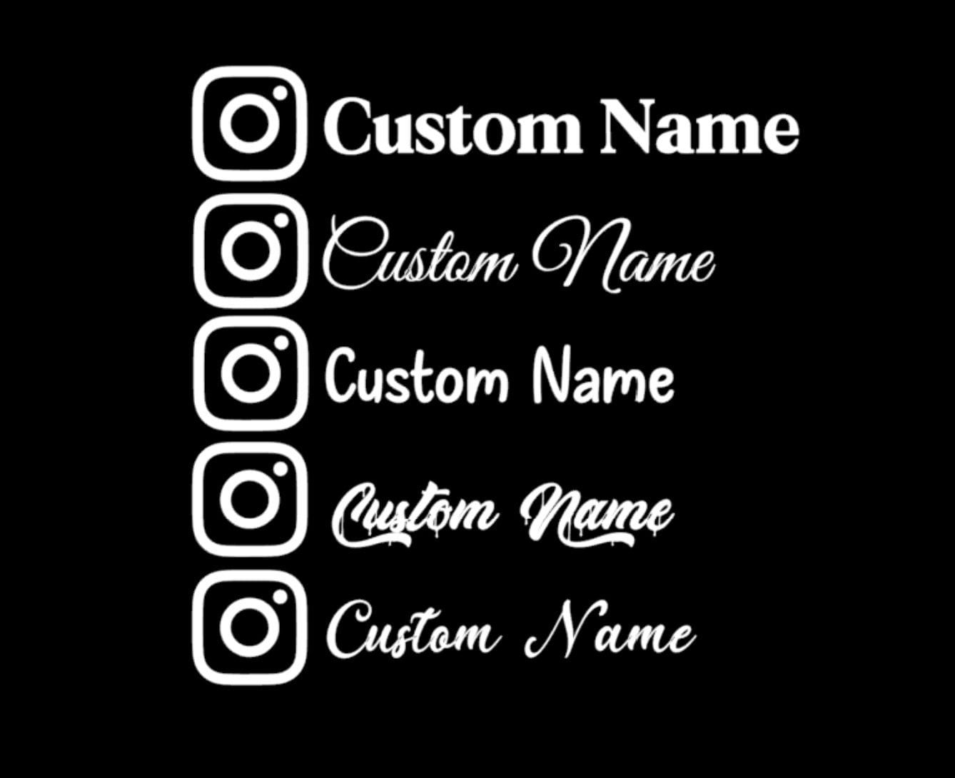 Custom Instagram Decal /truck Decal/car Decal/squatted Truck Decal - Etsy