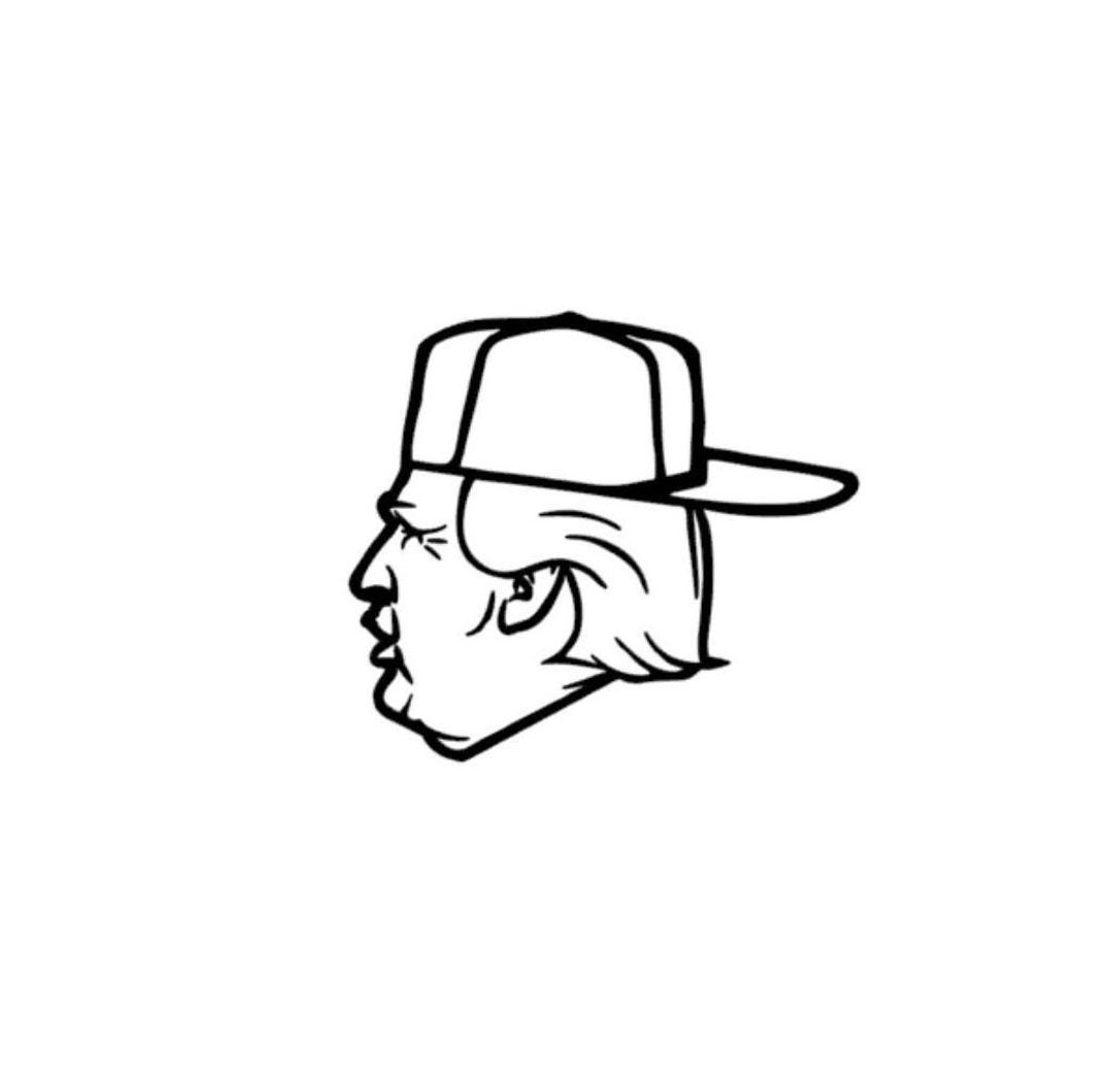 Trump Backwards Hat Decal /truck Decal/car Decal/squatted Truck Decal ...