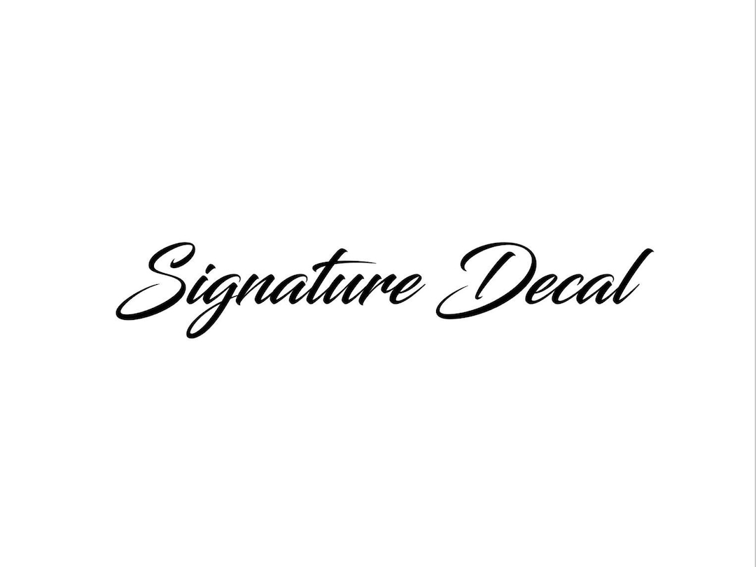 Custom Signature Decal/truck Decal/car Decal/squatted Truck Decal - Etsy
