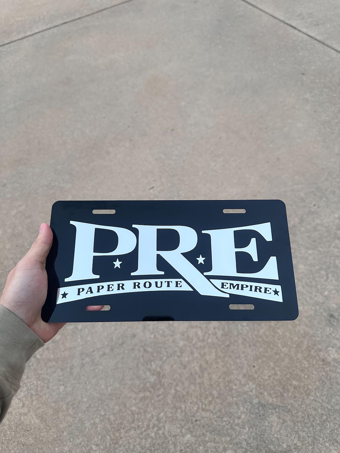 PRE License Plate Squatted Truck/young Dolph/paper Route Empire - Etsy