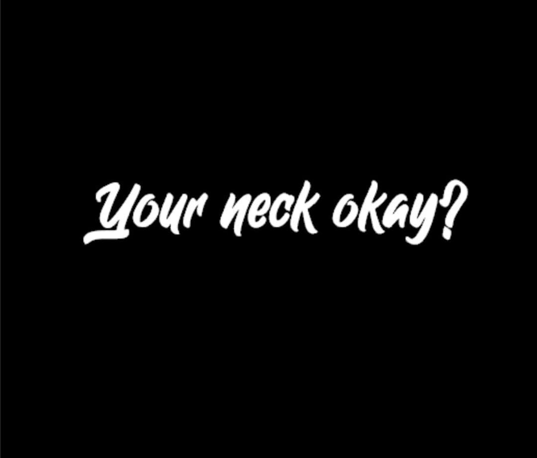 Your Neck Okay? Decal/truck Decal/car Decal/squatted Truck Decal - Etsy
