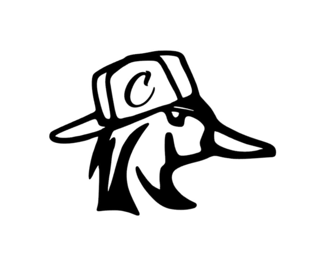 Custom Initial Duck Backwards Hat Decal /truck Decal/car Decal/squatted ...
