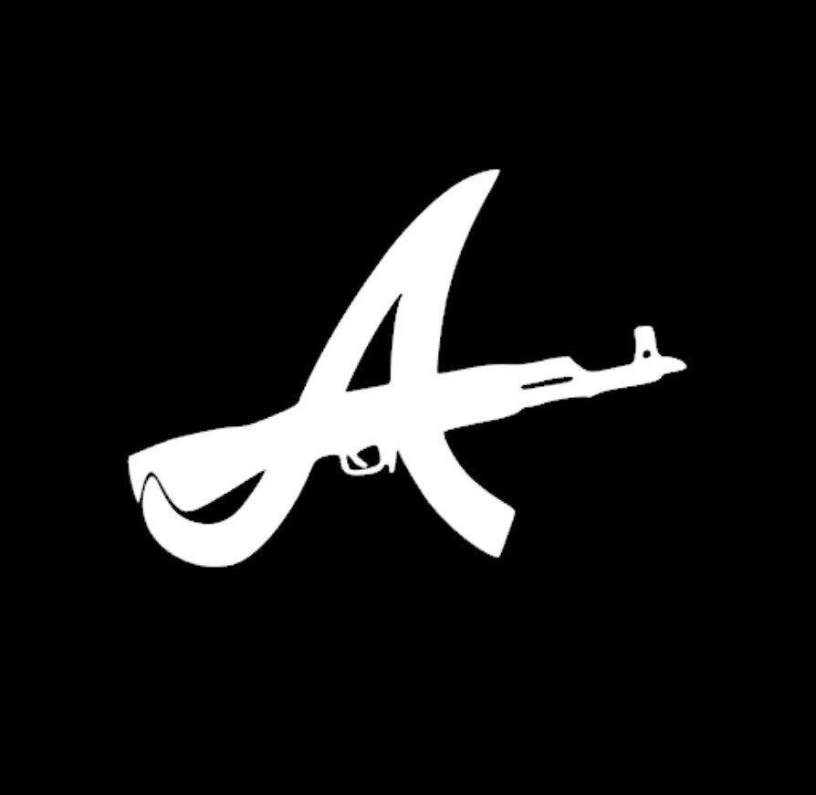 Atlanta Braves Decal/truck Decal/car Decal/squatted Truck Decal - Etsy