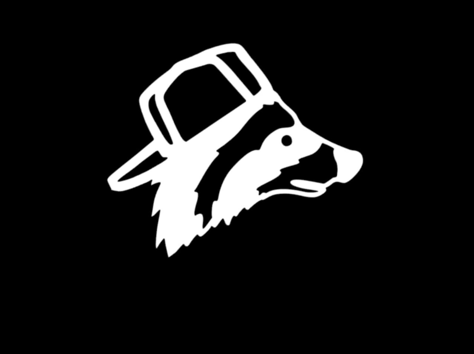 Raccoon Backwards Hat Decal/truck Decal/car Decal/squatted Truck Decal ...