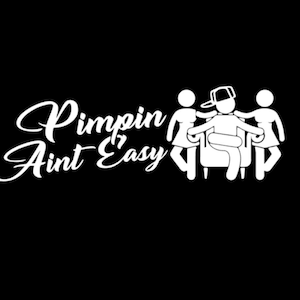 Pimpin Aint Easy Decal/truck Decal/car Decal/squatted Truck Decal - Etsy