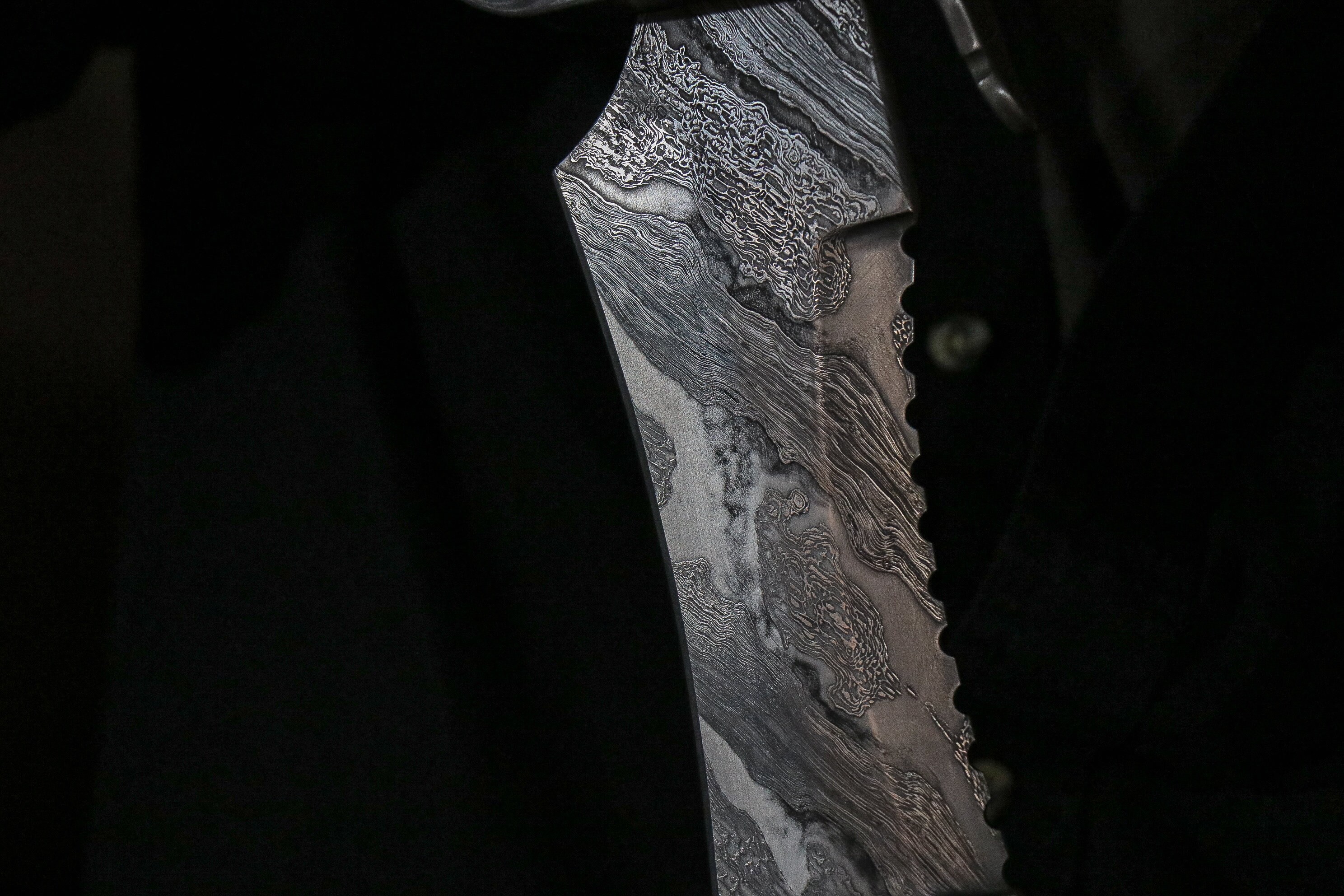 Kortada Sword, Damascus Custom Forged Kortada, Forged in Fire Final ...