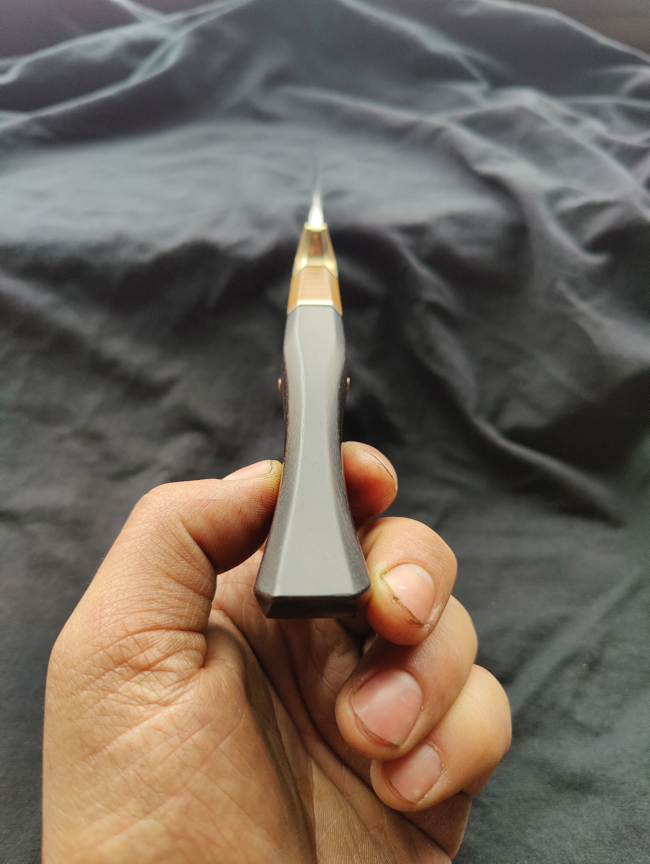 Bowie Knife, Custom Hand Forged Vest Bowie Carbon Steel Blade, African ...