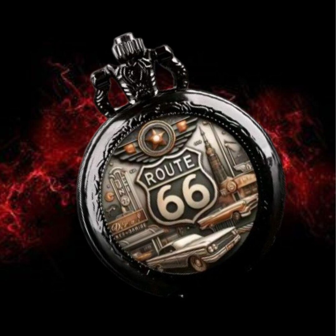 Route 66 Pocket Watch – Cool 'mother Road' Design With Precise Quartz ...