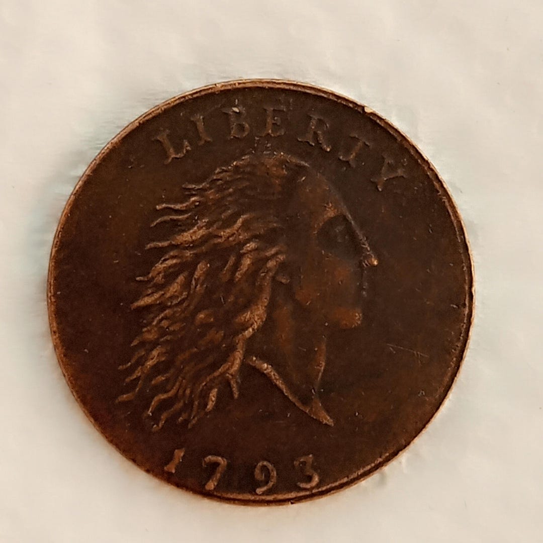 1793 Flowing Hair Large Cent-america- Rare Coin for Collectors ...