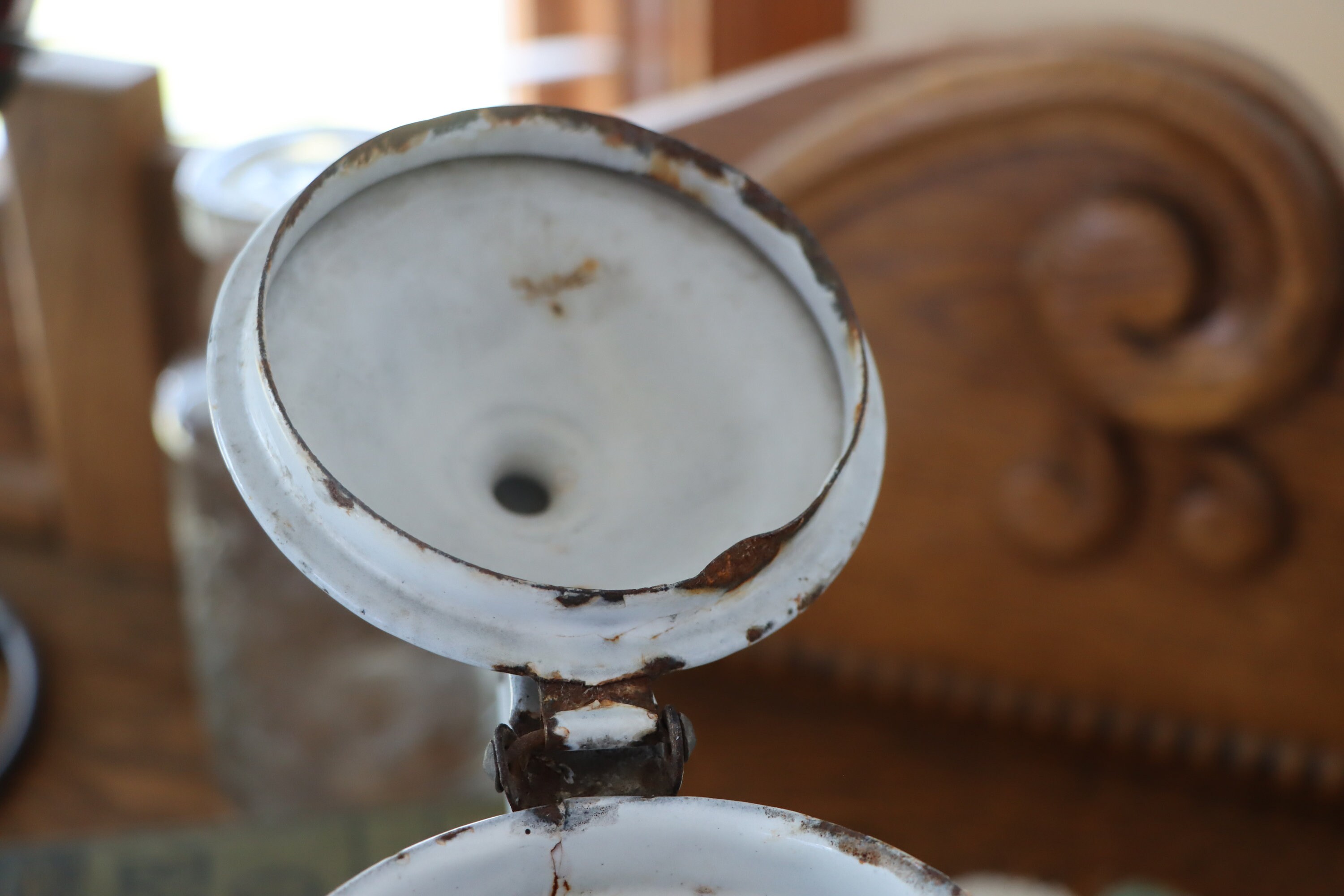 RARE FIND Beautiful Vintage Tea Kettle/pot With Hinged Lid Intact ...