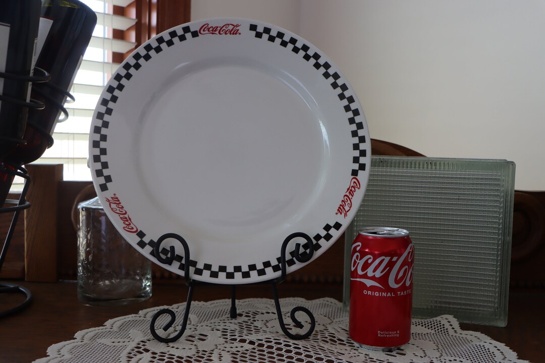 Coca-cola Checkerboard China Plate/platter Marketed by Gibson 2002 Gift ...