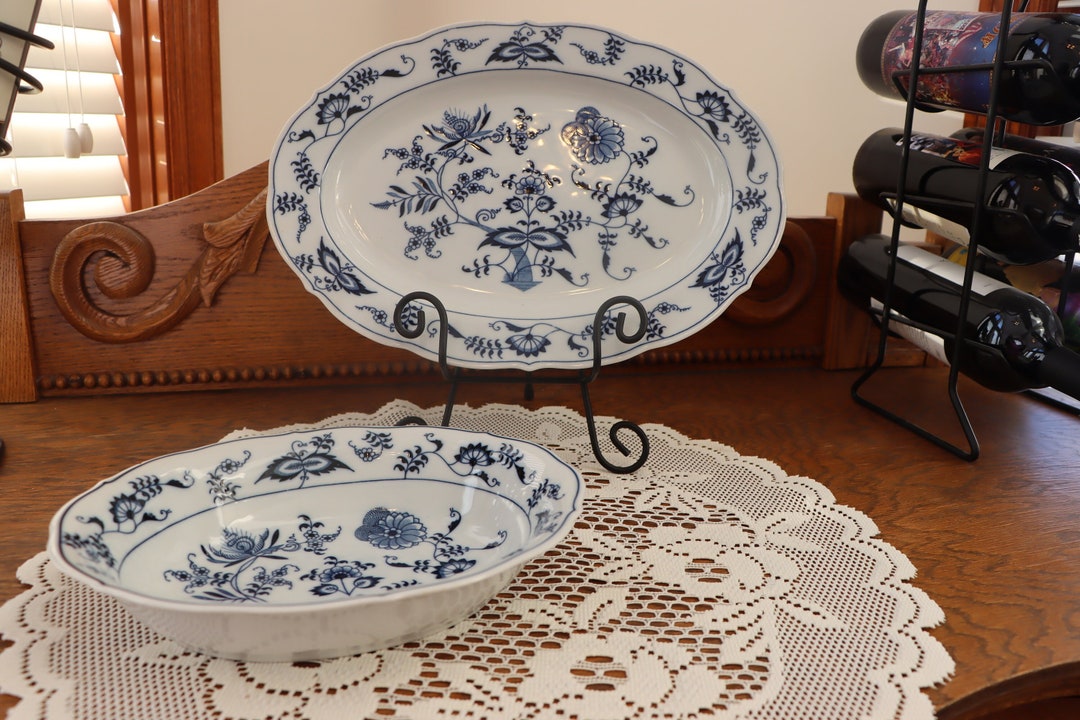 Blue Danube Vintage Onion Pattern Large(14 Inch) Oval Platter and ...