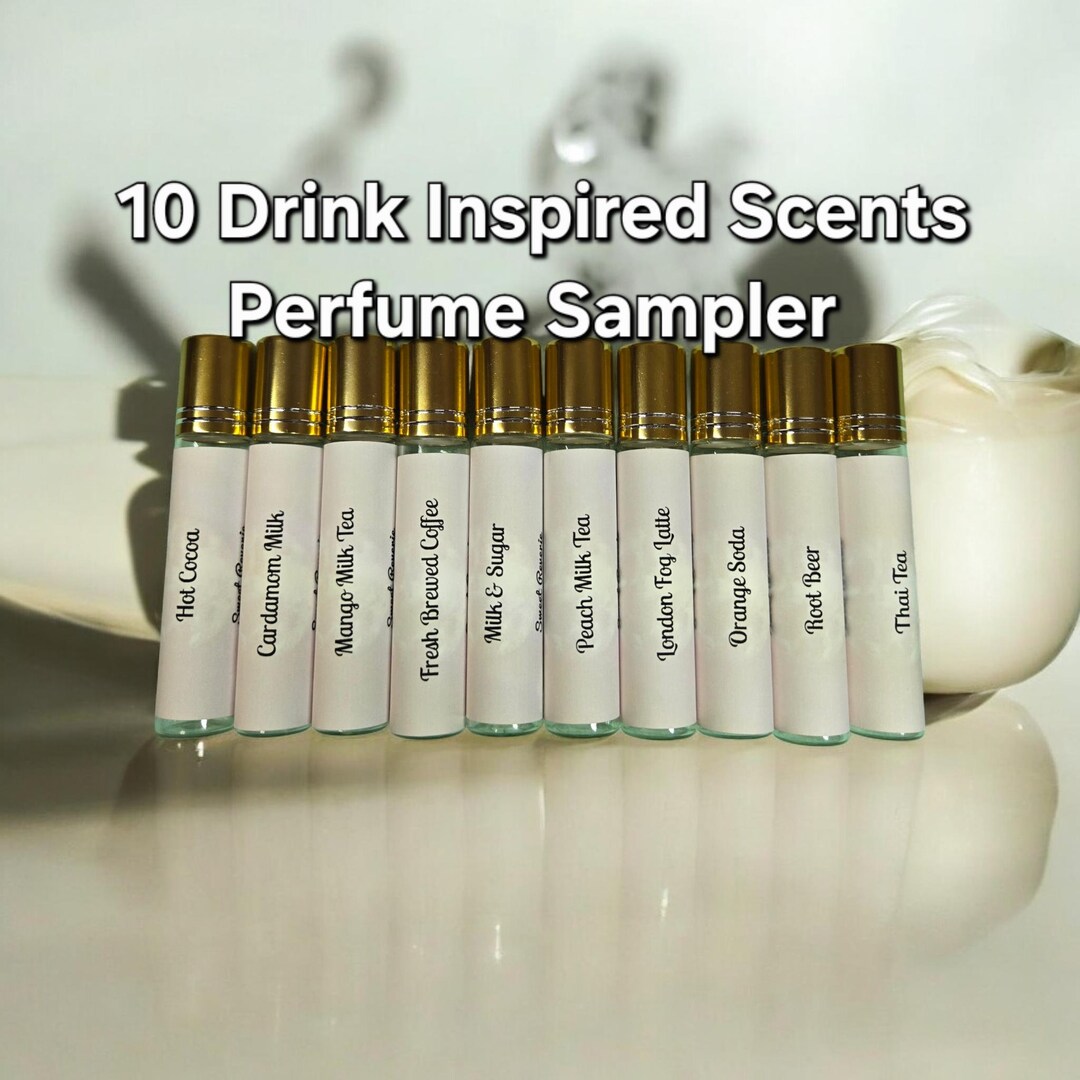 Drink Inspired Perfumes 10 Pack Sampler Hot Cocoa, London Fog Latte ...