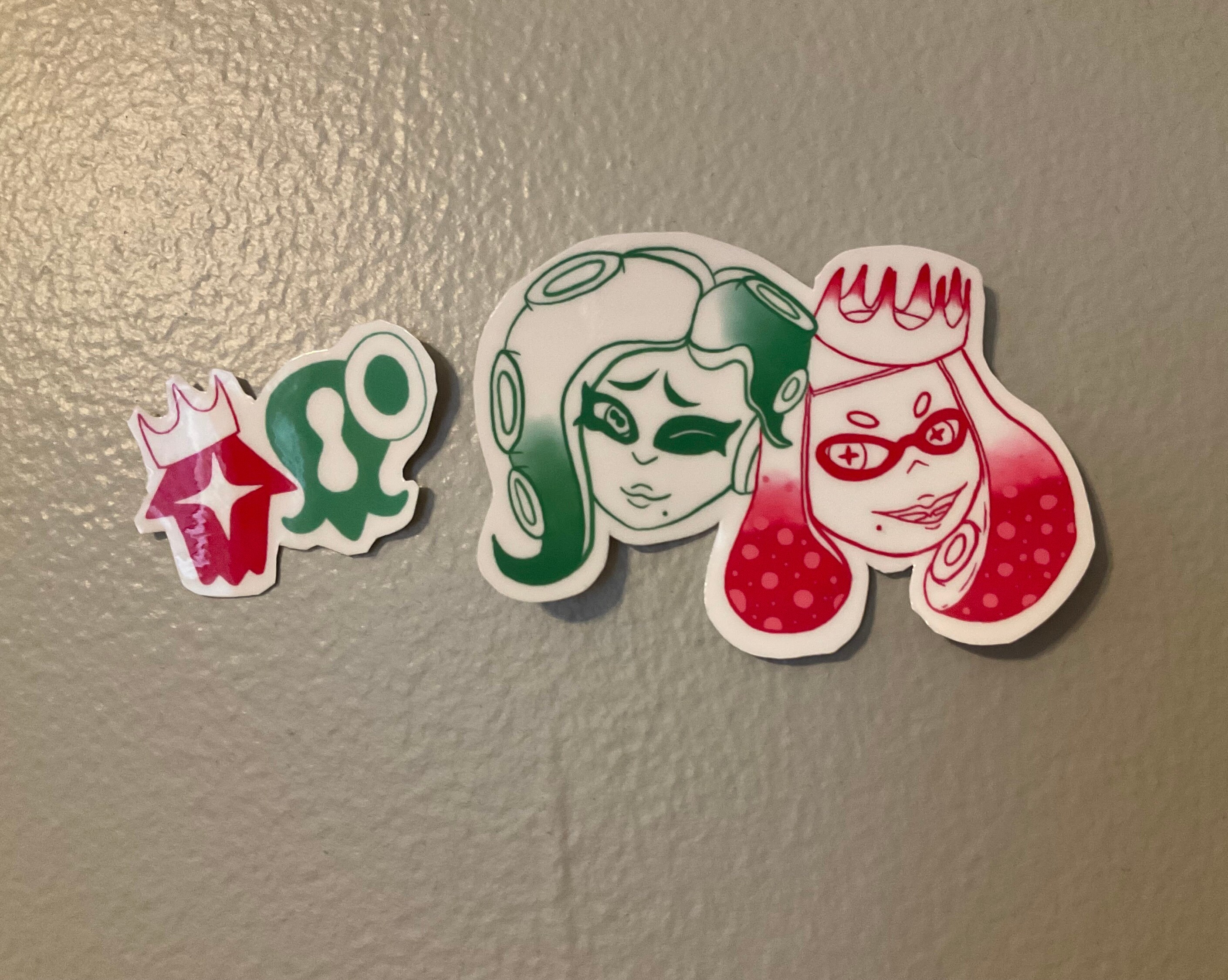 Splatoon Pearl and Marina off the Hook Colored Lineart Die Cut Vinyl ...