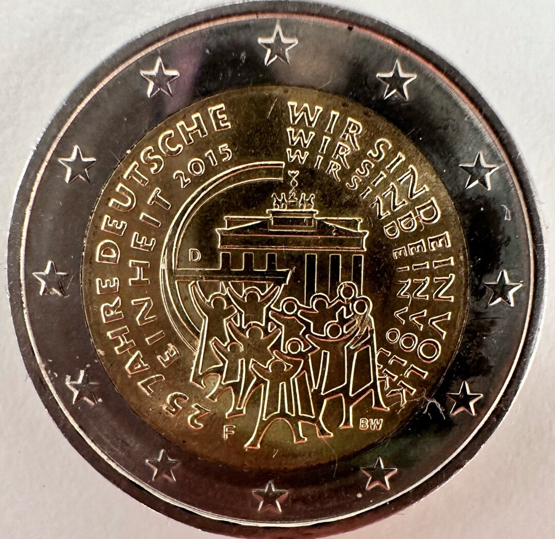 2 Euro Coin 25 Years of German Unity 2015 - Etsy
