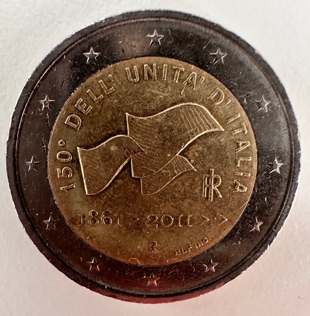 2 Euro Commemorative Coin Italy 2011 150 Years of Unification Unc - Etsy